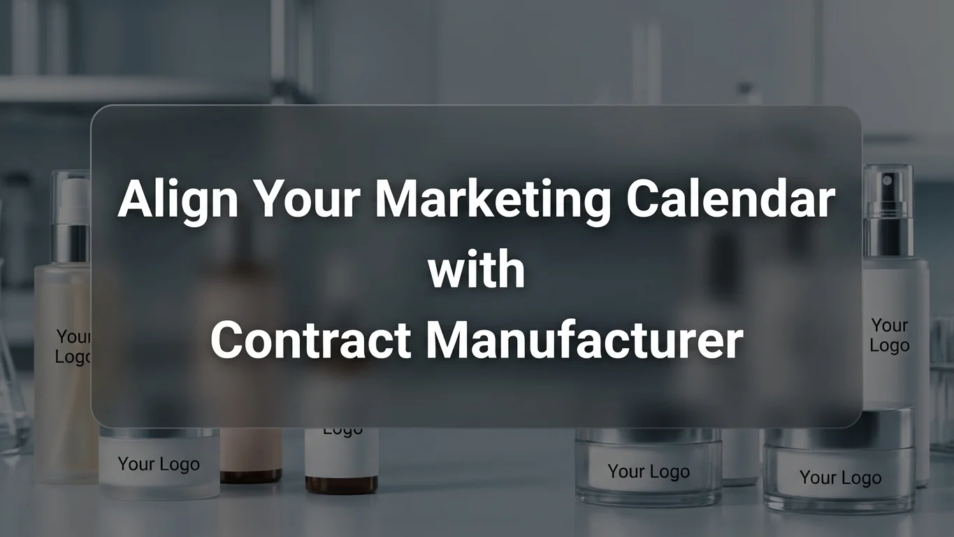 Align Your Marketing Calendar with Contract Manufacturer
